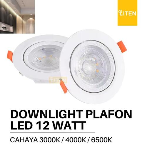 Jual Lampu Downlight Spotlight LED COB 12w 12 watt / Lampu Sorot Plafon Rumah Kantor Kamar ...