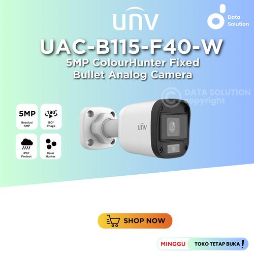 Promo Uniview UAC-B115-F40-W 5MP ColourHunter Fixed Bullet Analog Camera - Jakarta Barat - Data ...