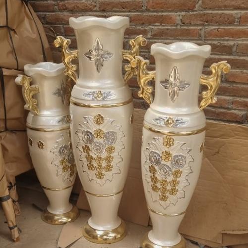 Jual guci kayu/guci ukir jepara/pajangan/vasbunga/guci /decorasi - Kab ...