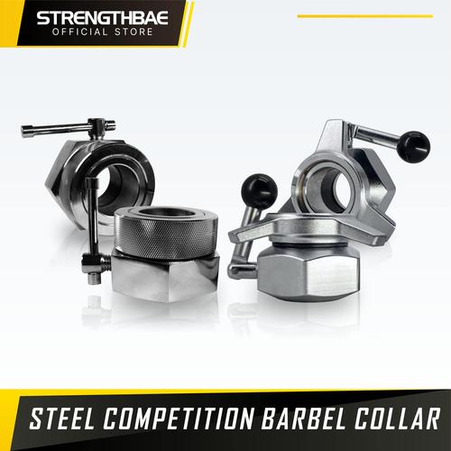 Jual Competition Barbell Collar STRENGTHBAE Steel Bar Collars Lock ...