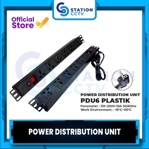 Jual PDU 6 Lubang Untuk Rack Server / Power Distribution Unit 6 Port ...