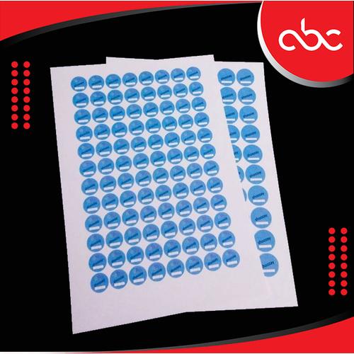 Jual Sticker Segel Garansi Bahan Pecah Telur FULL COLOR tanpa CUTTING ...