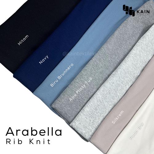 Jual 1 Rol Bahan Kain Arabella Rib Knit Premium ± 26 kg - Caramel ...