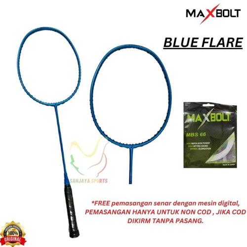 Jual Raket Badminton Bulutangkis Maxbolt Blue Flare Original - Kab ...