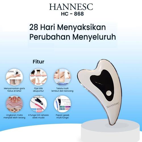 Jual HANNESC HC868 Pijat Wajah 4 IN 1 GuaSha Facial Face Massager dgn ...