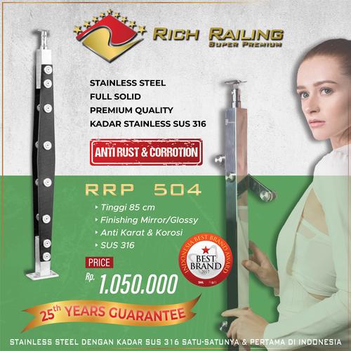 Jual [Rich Railing] Railing tangga stainless SUS 316 RRP 504 - Jakarta ...