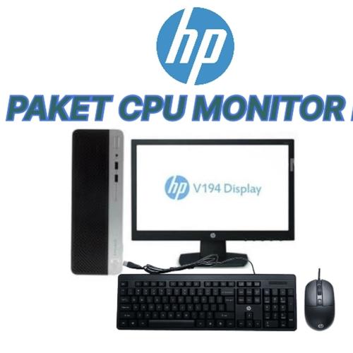 Jual paket computer core i5 7500 Gen7 ram 16gb ssd 512gb MONITOR HP 19inch LED siap pakai - 8GB ...