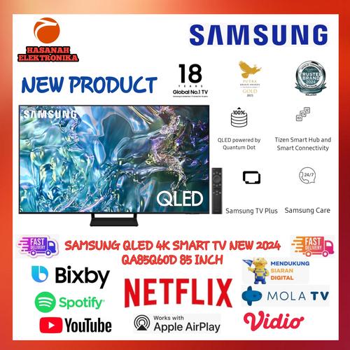 Jual SAMSUNG QA85Q60D QLED TV 4K QUANTUM DOT HDR SMART TV TIZEN 85 INCH ...