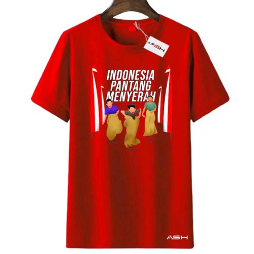 Jual BM - Kaos 17 Agustus Indonesia Pantang Menyerah HUT RI 79 Baju ...
