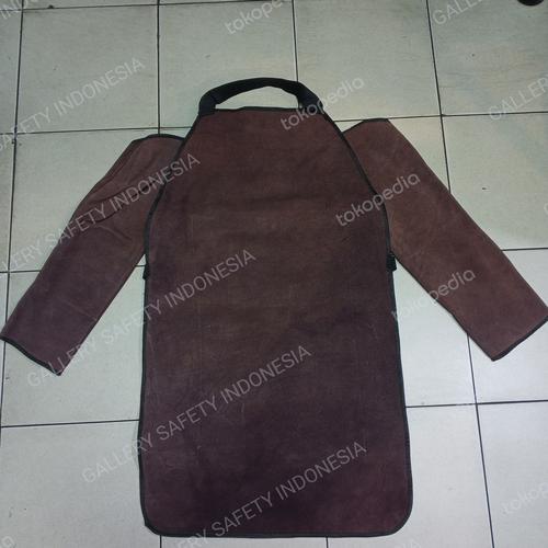 Jual APRON LAS DADA + LENGAN KULIT SET WARNA COKLAT - Jakarta Barat ...