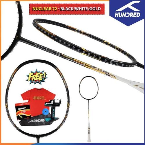 Jual Hundred Raket Nuclear 72 Raket Badminton Original - PKT-AP66, BLK ...