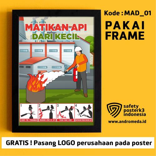 Jual Safety Poster K3: Matikan Api Dari Kecil Cara Penggunaan APAR ...