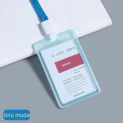 Jual Gantungan kartu nama plastik holder name tag id card name tag ...