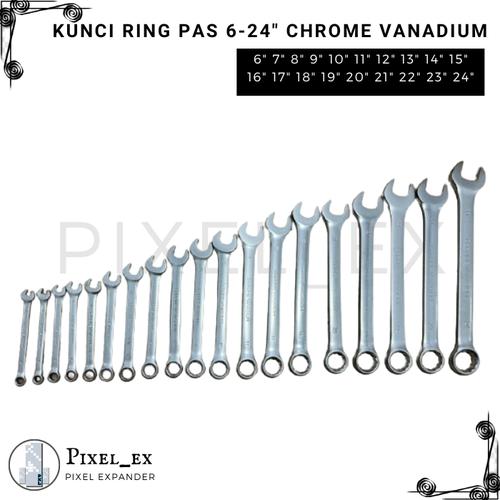 Jual Kunci Ring Pas Set Pas 6-24mm Set 11 Pcs Kunci Ring Pas Set Tools ...