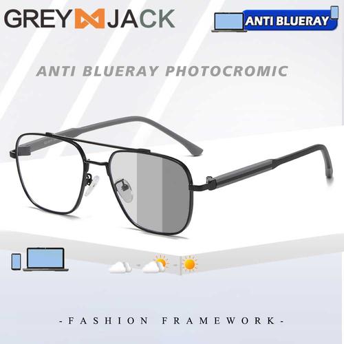 Promo Grey Jack Kacamata PHTC Aviator Bahan Metal Antiradiasi Blueray ...