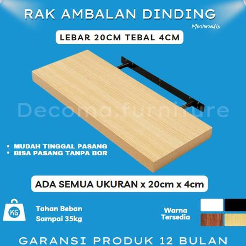 Jual Rak Ambalan COSTOM UKURAN SUKA SUKA Dinding Minimalis Hiasan Papan ...