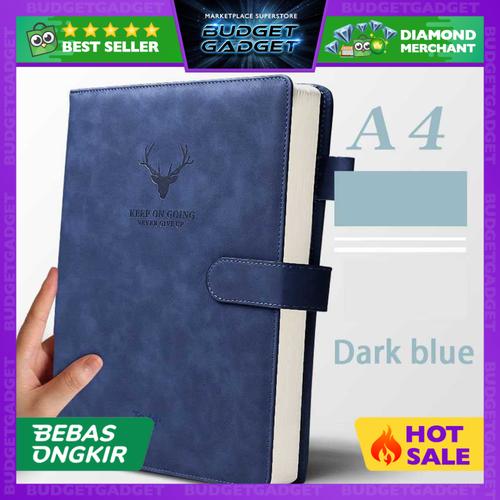 Jual Tlevino Buku Catatan Harian Notebook Cover Kulit Magnetic Buckle ...