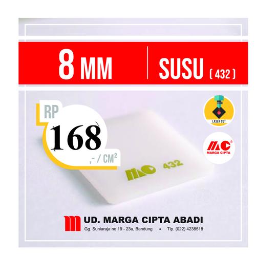 Jual Akrilik / Acrylic Lembar/Sheet 8mm SUSU /8mm kecil custom - Kota ...