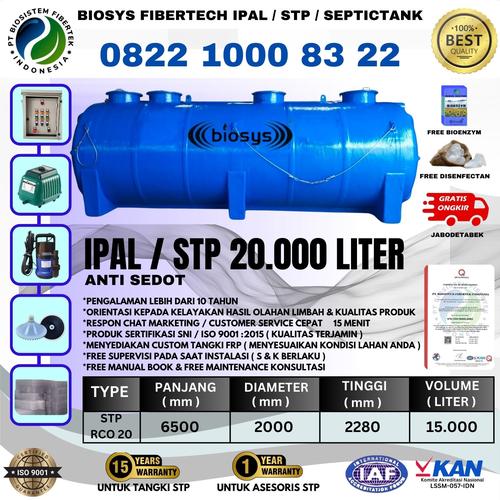 Jual Septic tank STP IPAL RCO SERIES 20 m3/20.000 liter, Biosys ...