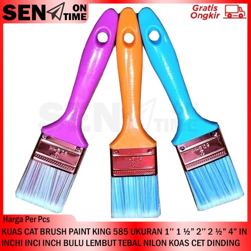 Jual KUAS CAT BRUSH KING 585 UKURAN 1’’ 1 ½” 2’’ 2 ½” 4” PAINT BRUSHT DINDING TEMBOK BULU LEMBUT ...