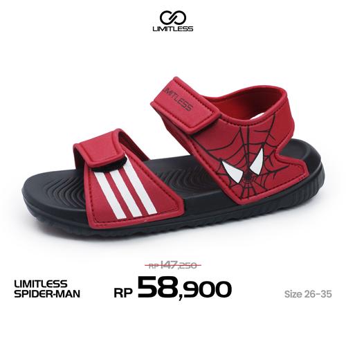 Jual Limitless - Spider/Batman Sandal Gunung Anak Laki-Laki Sandal Slop ...