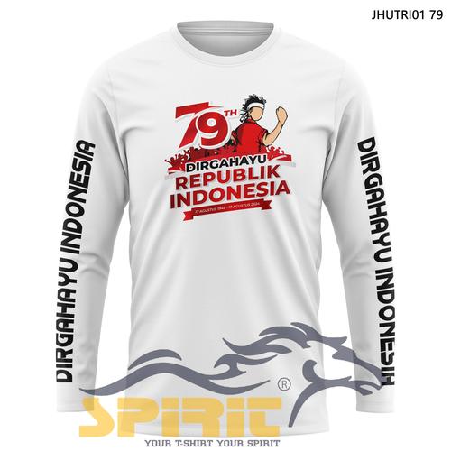 Jual Kaos Dirgahayu Republik Indonesia Hut Ri Ke 79 Kaos 17 Agustus 2024 Lengan Panjang Katun ...