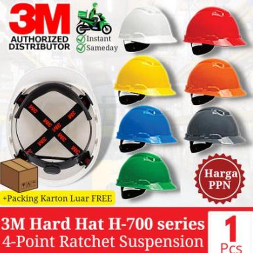 Jual Helm Safety Proyek 3M Ratchet Suspension H-700 Series (Varian ...