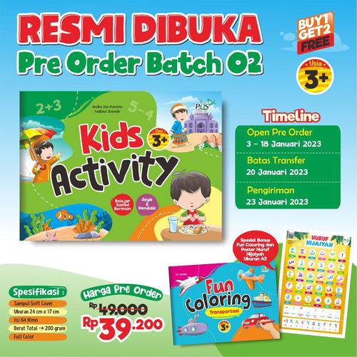 Jual Kids Activity ~ Serunya Si Kecil belajar berhitung, mewarnai ...