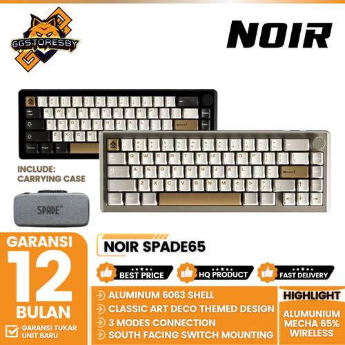 Promo NOIR SPADE65 65% ALUMINUM MECHANICAL Wireless Gaming Keyboard ...