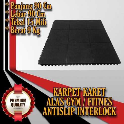 Jual Karpet Karet Alas Lantai Fitness Gym Alat Yoga Mat Pilates - 42 x ...