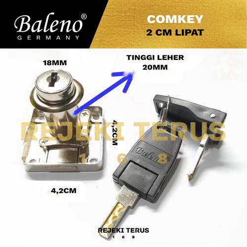 Jual Comkey BALENO 2 cm LIPAT / Kunci Loker Besi Kait Computer Key ...
