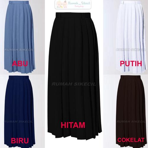 Jual Rok Panjang Smp Sma Rok Panjang Rempel Kerja Smp Sma Seragam Smp ...