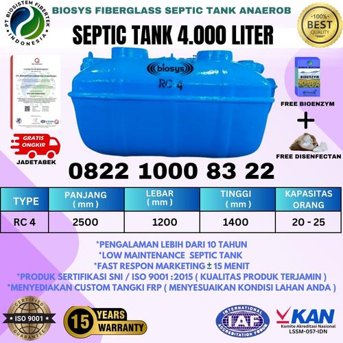 Jual Septic tank Tipe RC 4 M3 / 4.000 liter, Sepiteng, Biosys ...