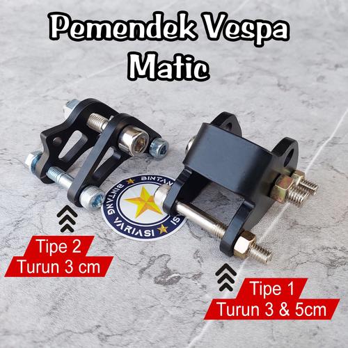 Promo Lowering Kit Vespa Sprint Primavera Lx S Zelioni Pemendek Shock ...