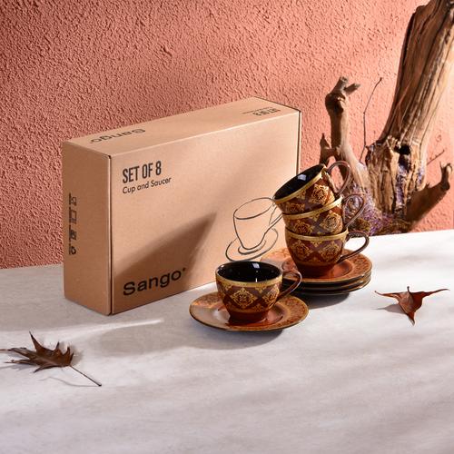 Promo SANGO Set Cangkir Keramik Marrakesh Orange (Isi 8) Hampers ...