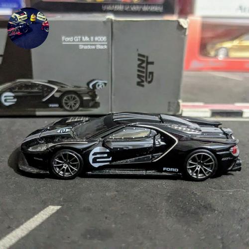 Jual Diecast Mini Gt Ford GT MK II #006 shadow black no 297 1:64 skala ...
