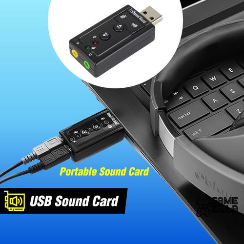 Promo Converter Soundcard 7.1 USB Audio Jack 3.5mm Adapter External ...