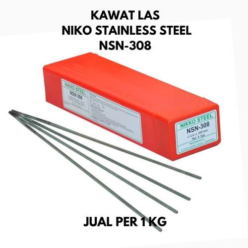 Jual Perkg Kawat Las Niko Diameter 2 mm NSN 308 Austentic Elektroda Stainless Steel Anti Tahan ...