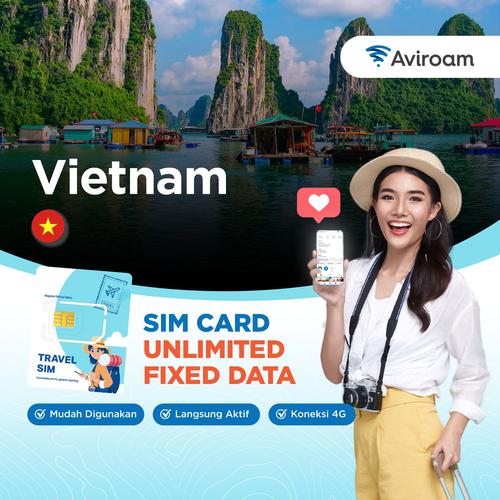 Jual Aviroam Sim Card Travel ( Vietnam ) - Fixed Unlimited Data - 30GB, 30 Hari - Kota Medan ...