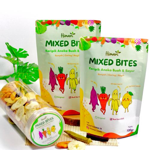 Jual Snack keripik buah sayur kemasan pouch 100 gram original dan pedas ...