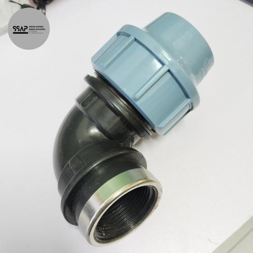 Jual Female elbow hdpe drat dalam 2" inch / 63mm Female Knee Threaded ...