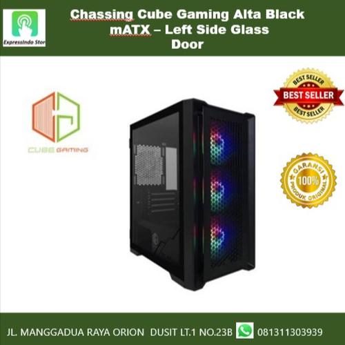 Jual Cube Gaming Alta Black mATX – Left Side Glass Door - Jakarta Pusat ...
