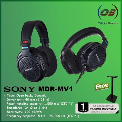 Jual Sony MDR-MV1 Headphone Studio Monitor Open Back Headset 6.3mm MV 1 - Jakarta Barat ...