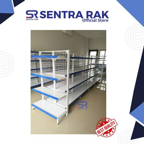 Jual Rak Minimarket Double Dua Sisi Kapasitas 50 kg per Susun - tipe SR ...
