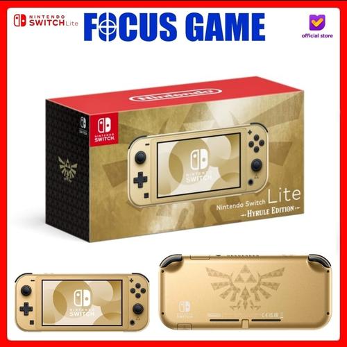 Promo Nintendo Switch Lite Hyrule Edition Zelda Gold Console Game ...