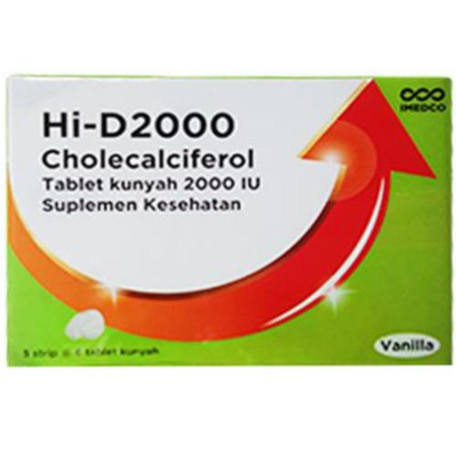 Jual HI D 2000 IU BOX ISI 30 TABLET - Vitamin D3 memelihara daya tahan ...