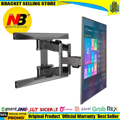Jual Bracket Tv 80 75 70 65 55 50 43 inch Braket Swivel North Bayou NB ...