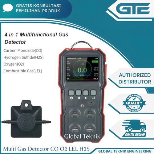 Jual Multi Gas Detector 4 in 1 H2S CO O2 EX/LEL Gas Sensor Meter ...