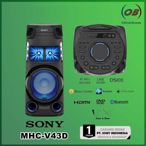 Promo Sony MHC-V43D High Power Audio Speaker System with Bluetooth V43 ...