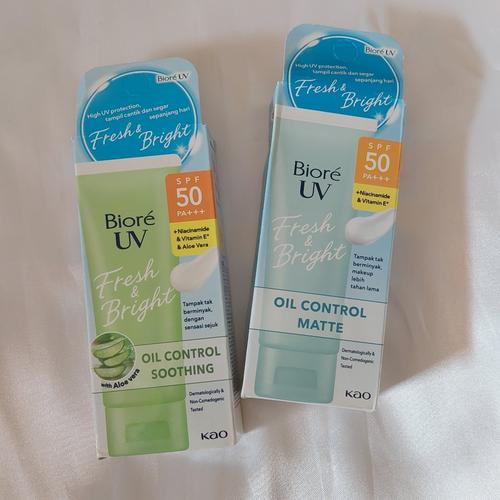 Jual [NEW IN BOX] Biore Fresh and Bright Oil Control Soothing & Oil ...
